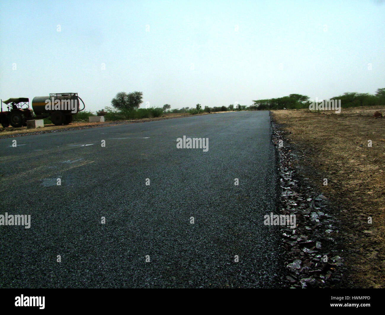 Road under Construction, Paddy Fields Indian Village, Substation ...