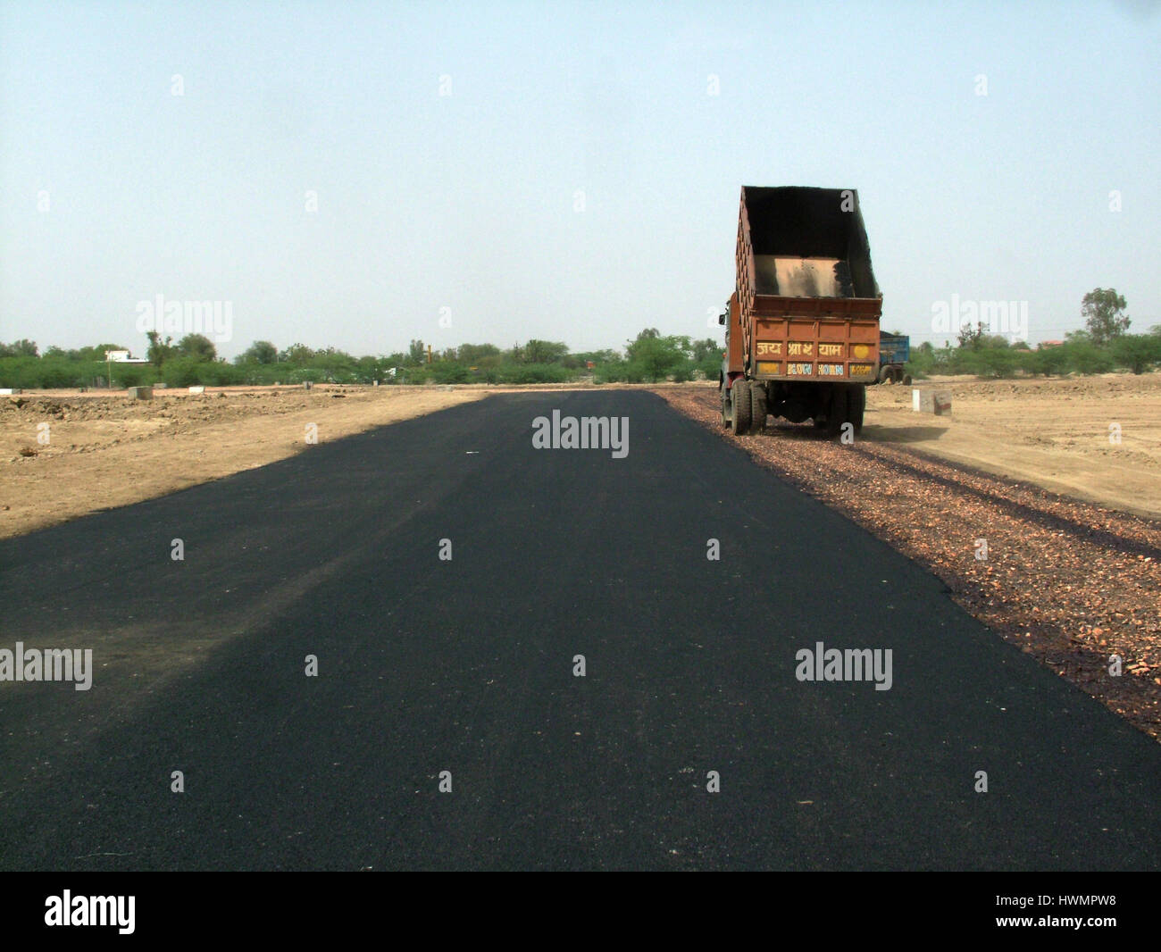 Road under Construction, Paddy Fields Indian Village, Substation ...