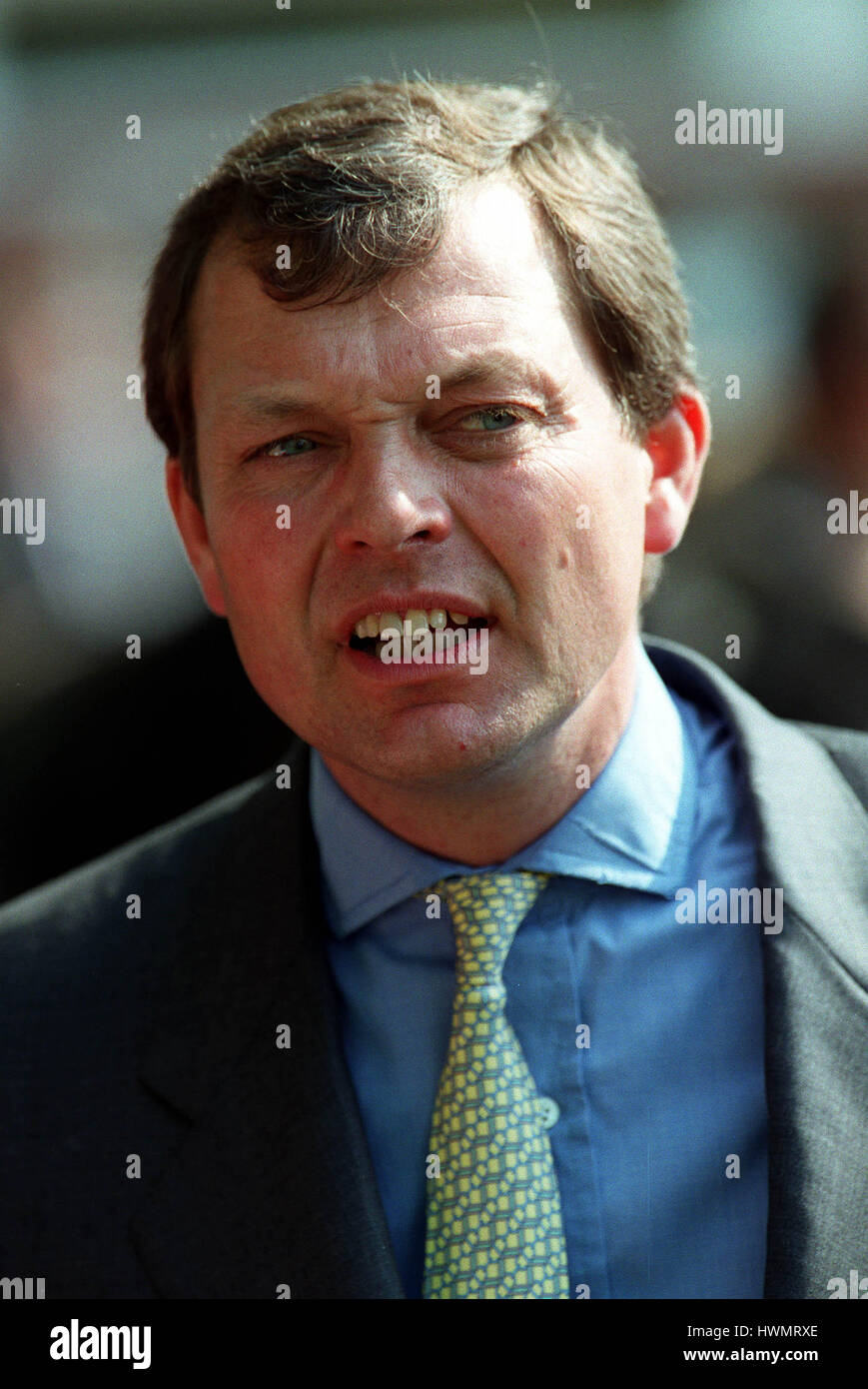 WILLIAM HAGGAS RACE HORSE TRAINER 07 May 2000 Stock Photo - Alamy