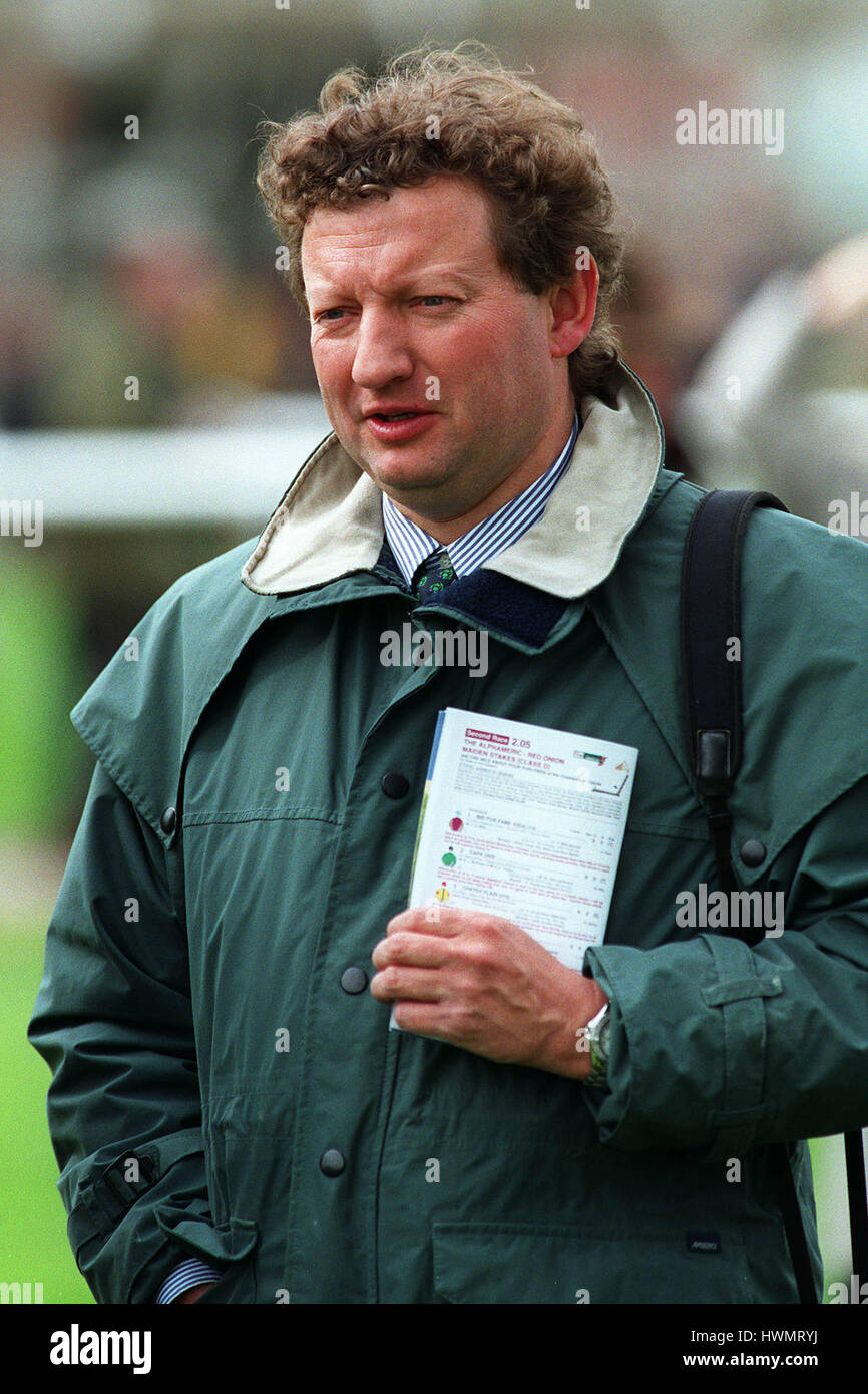 MARK JOHNSTON RACE HORSE TRAINER 18 April 2000 Stock Photo - Alamy