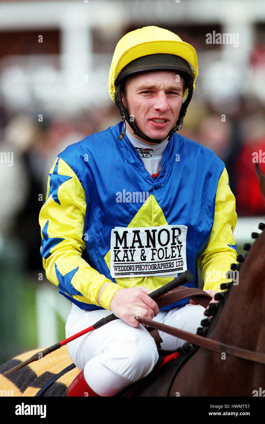 SEBASTIAN SANDERS JOCKEY 18 April 2000 Stock Photo - Alamy