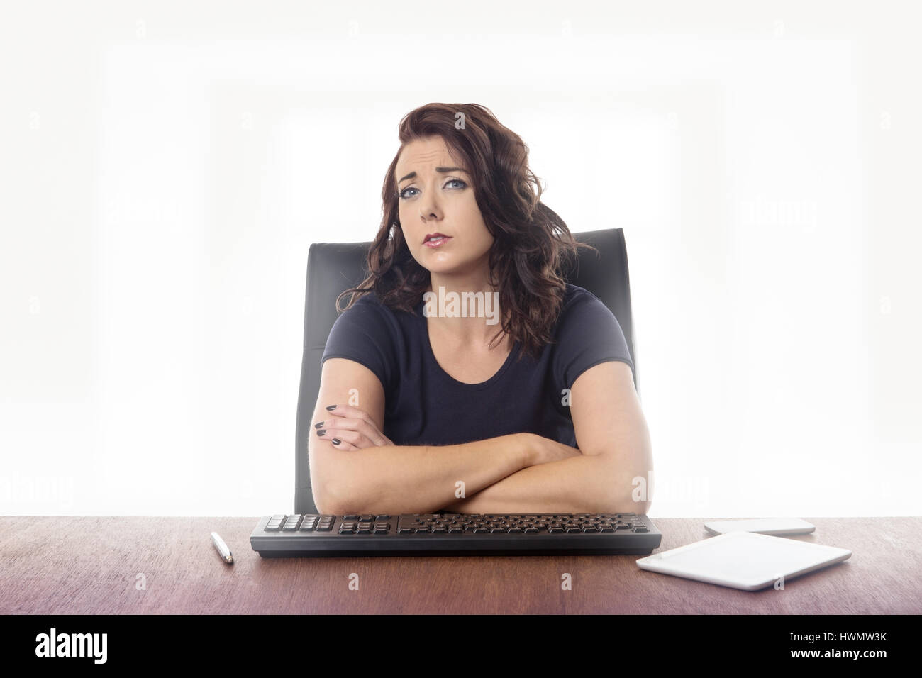 Female office worker portrait hi-res stock photography and images - Alamy
