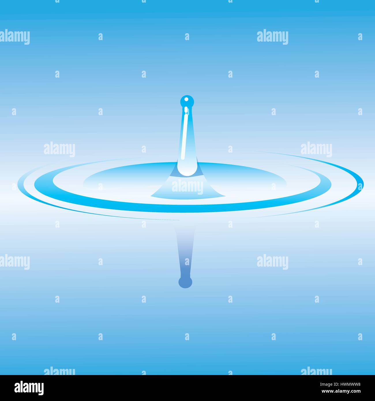 Water Drop Ripple Vector