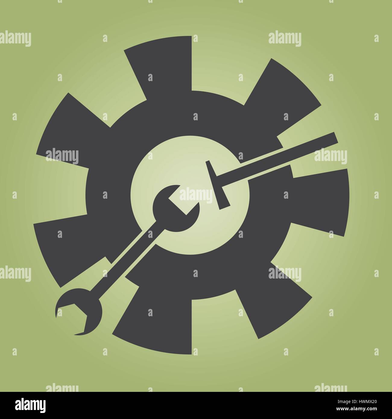 wrench gear hammer vector Stock Vector Image & Art - Alamy