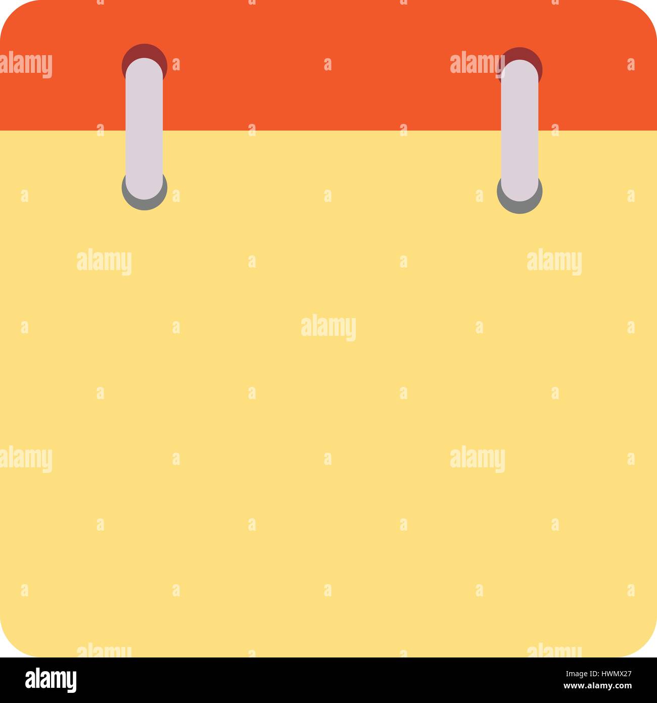 Vector Calendar Icon blank page Stock Vector Image & Art - Alamy