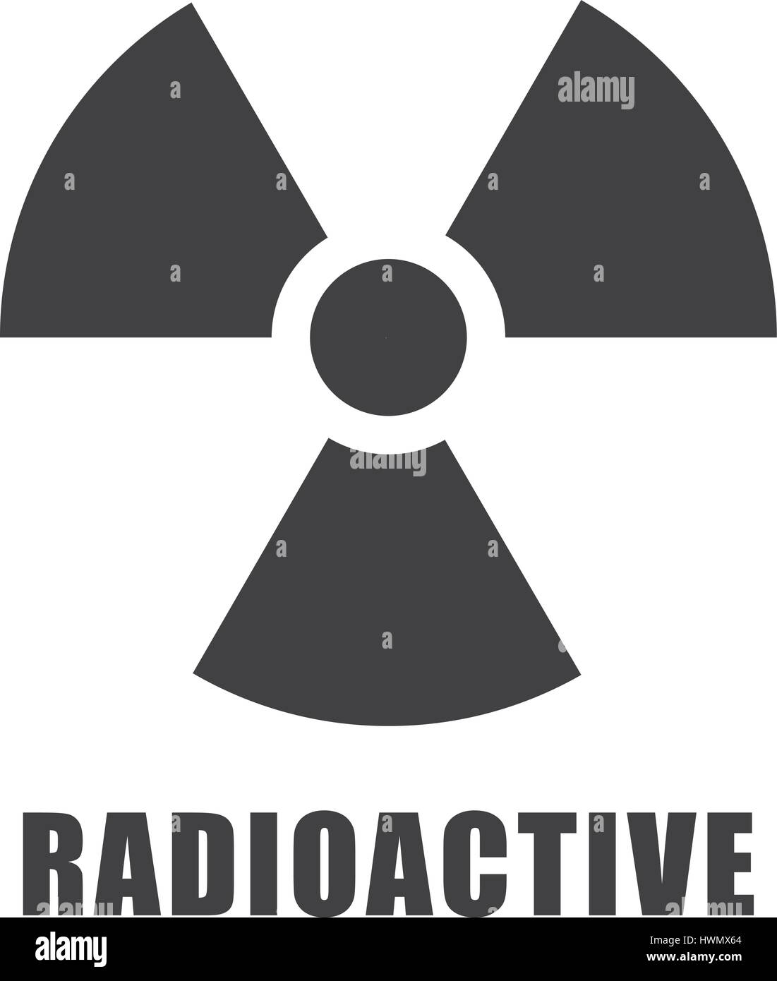 Radioactive icon in vector in issolated background Stock Vector Image ...