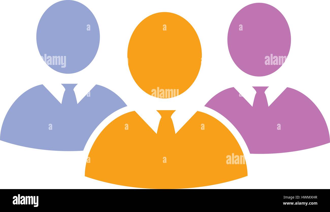 Illustration of crowd of business people Stock Vector Image & Art - Alamy