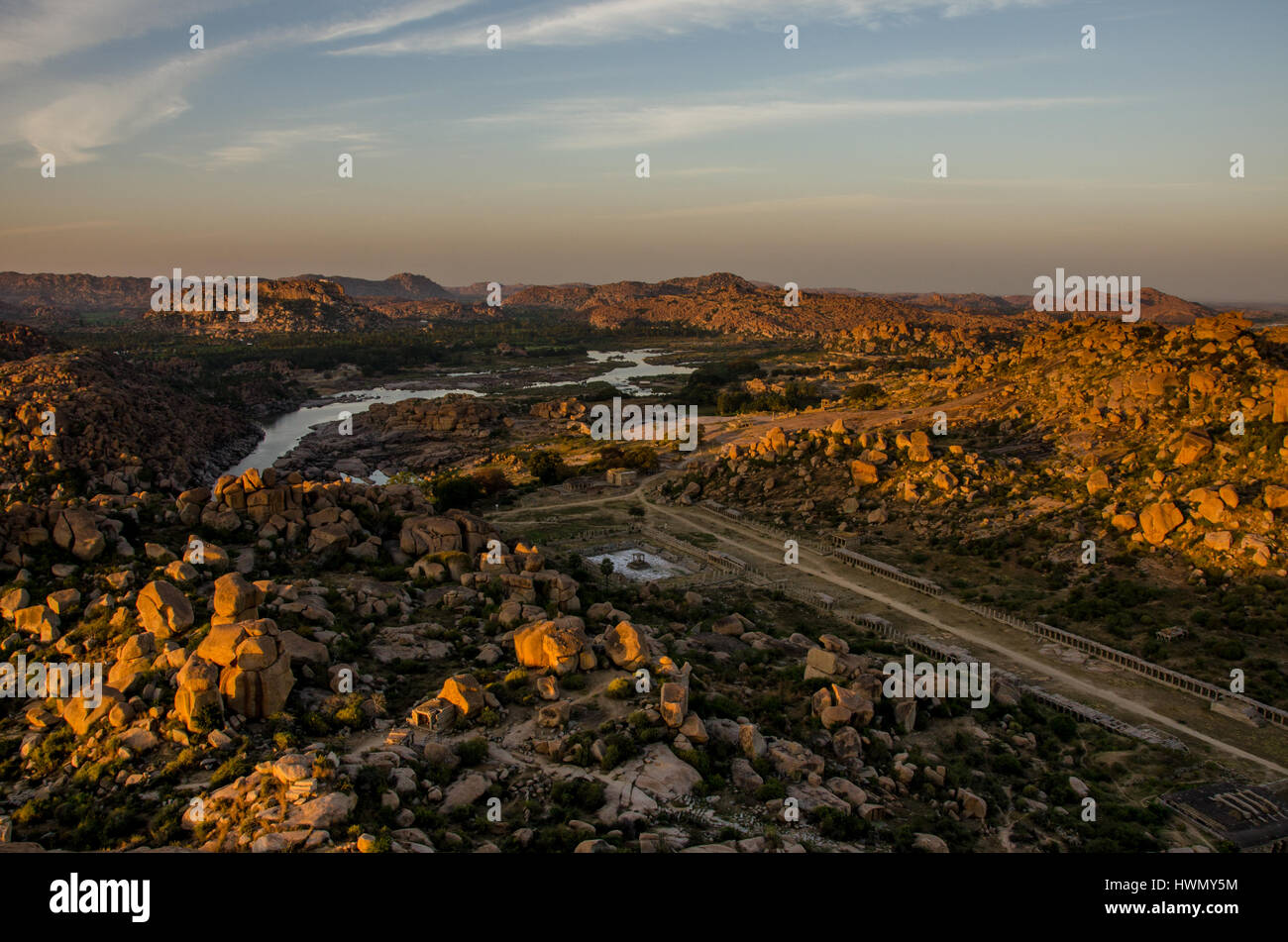 Hampi Panorama, Hampi, India Stock Photo - Alamy