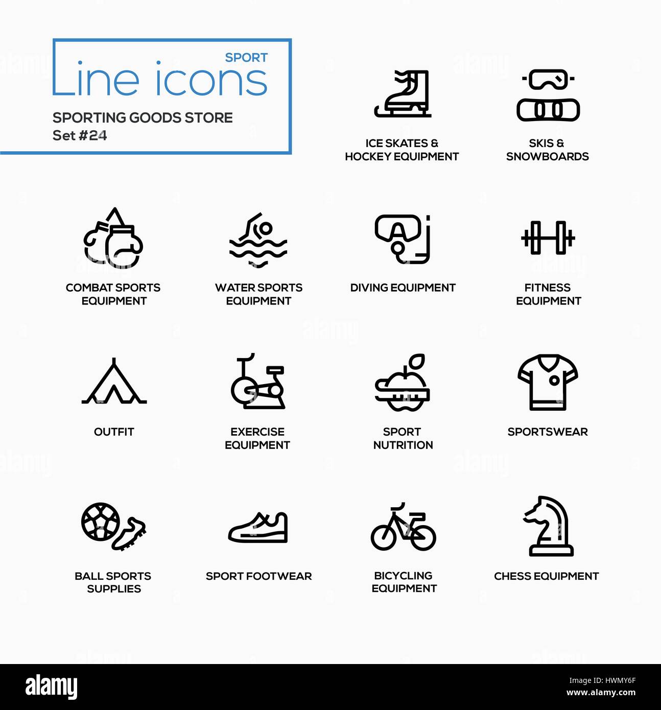 Sporting goods display Cut Out Stock Images & Pictures - Alamy