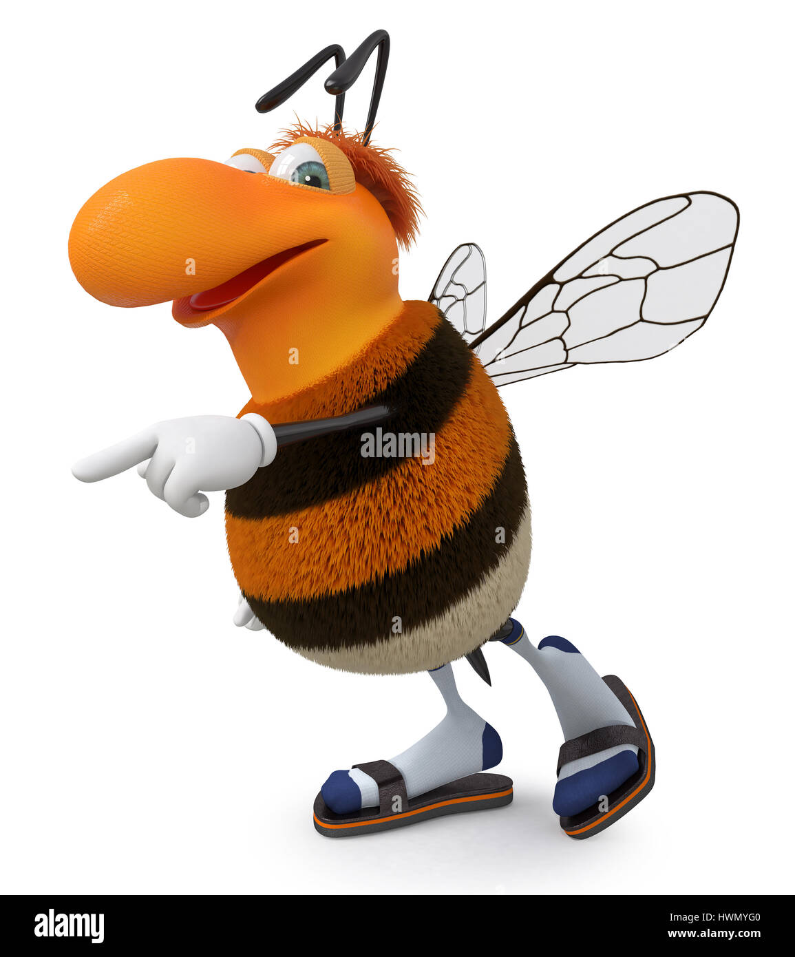 3d Fluffy bumblebee Stock Photo - Alamy