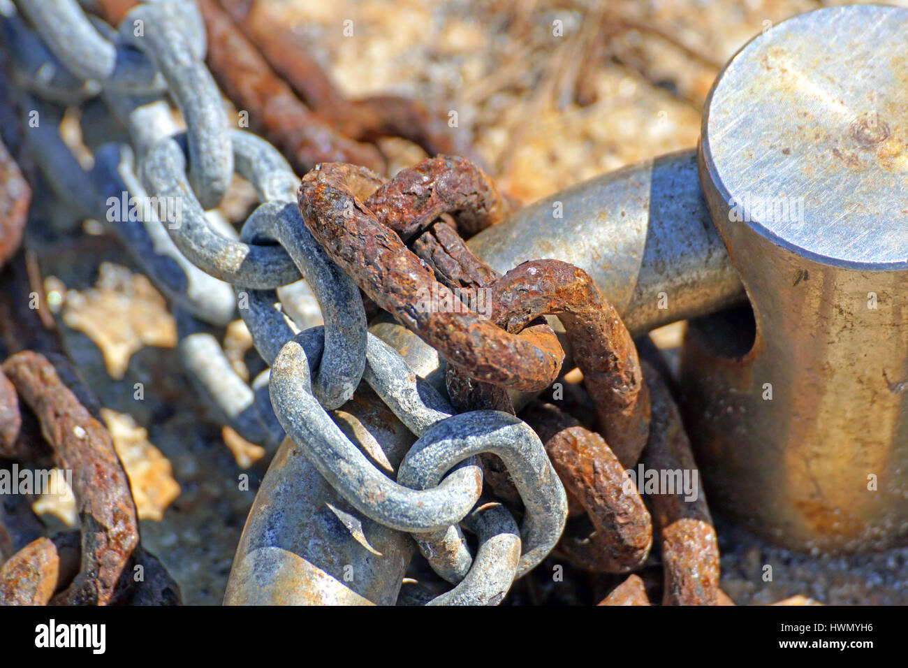 nautical anchor chains Stock Photo - Alamy