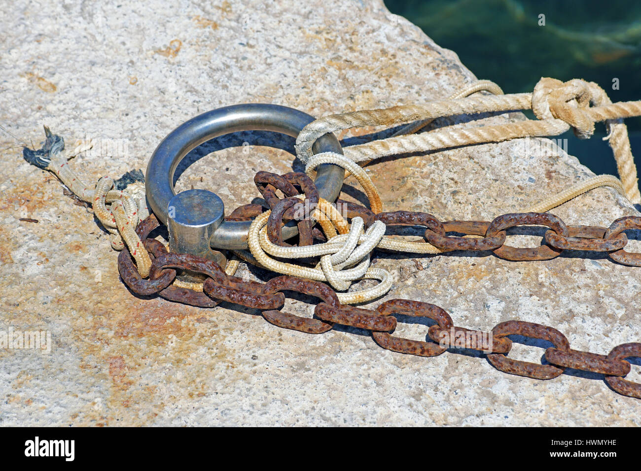 nautical anchor chains Stock Photo - Alamy