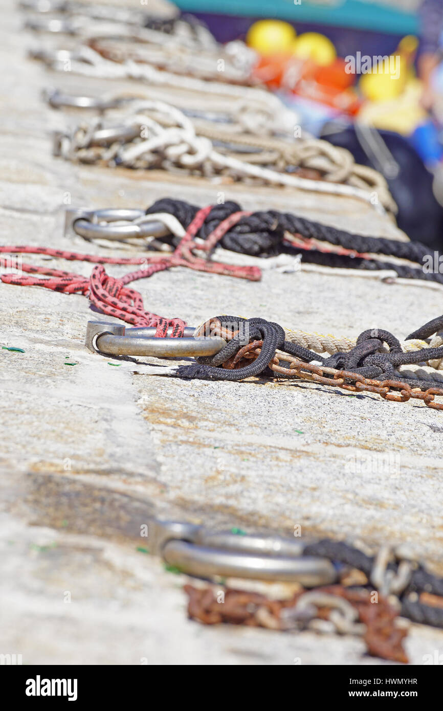 nautical anchor chains Stock Photo - Alamy