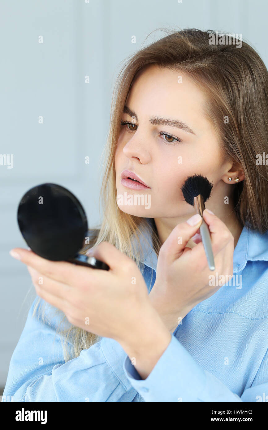 Woman at home Stock Photo - Alamy