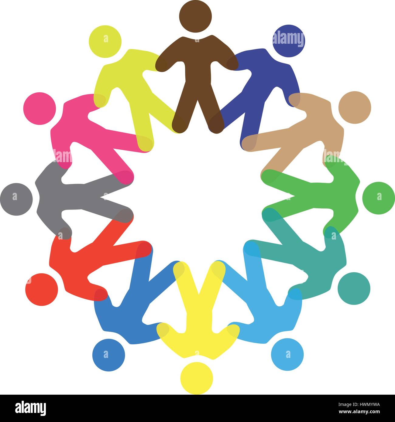 Concept vector graphic- colorful school children icons ( signs ) as ...