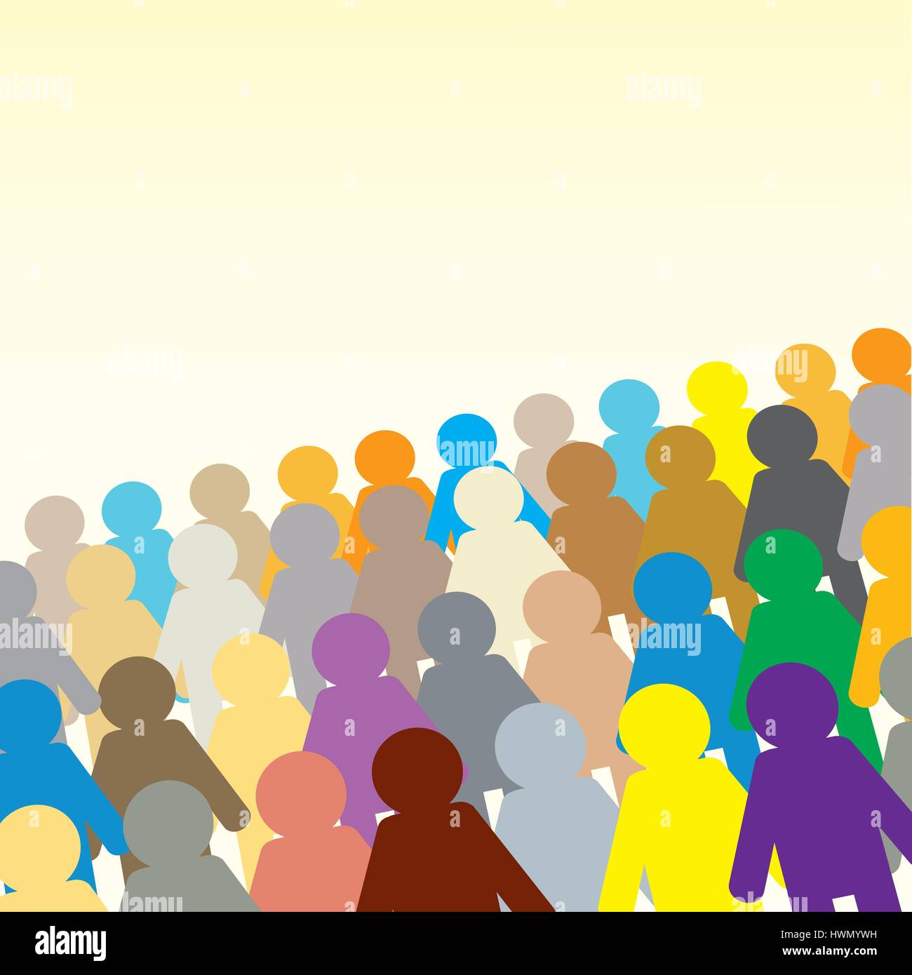 Crowd concert excitement Stock Vector Images - Alamy