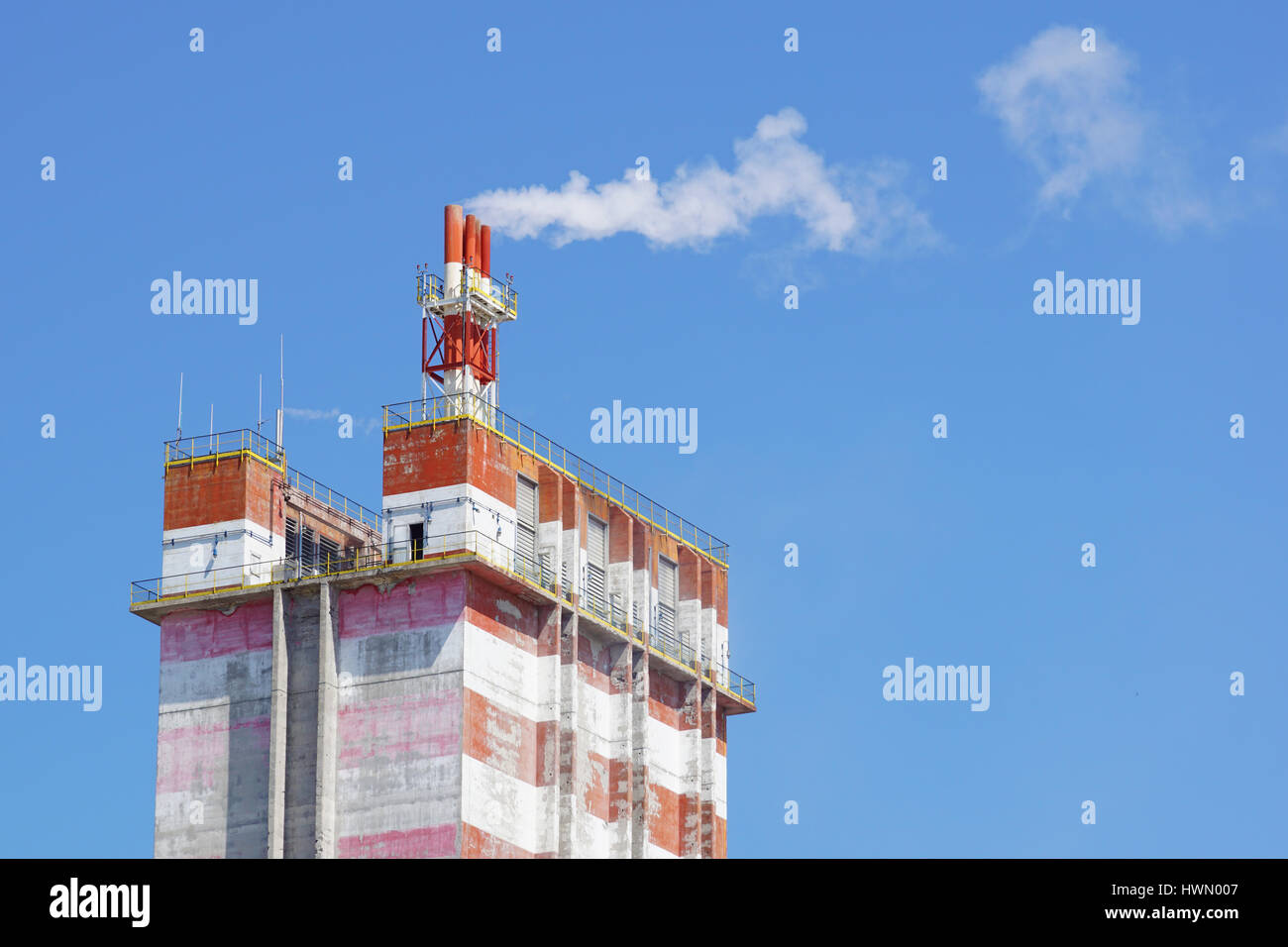 chimney tower industrial Stock Photo - Alamy