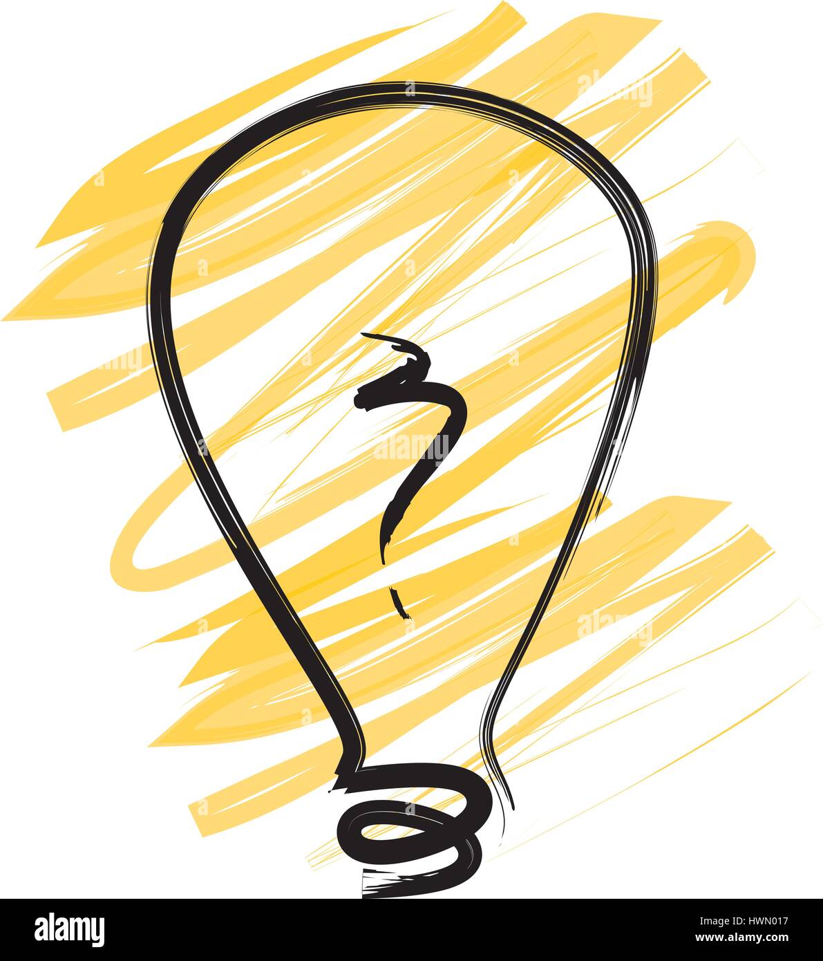 bulb vector drawing Stock Vector Image & Art - Alamy