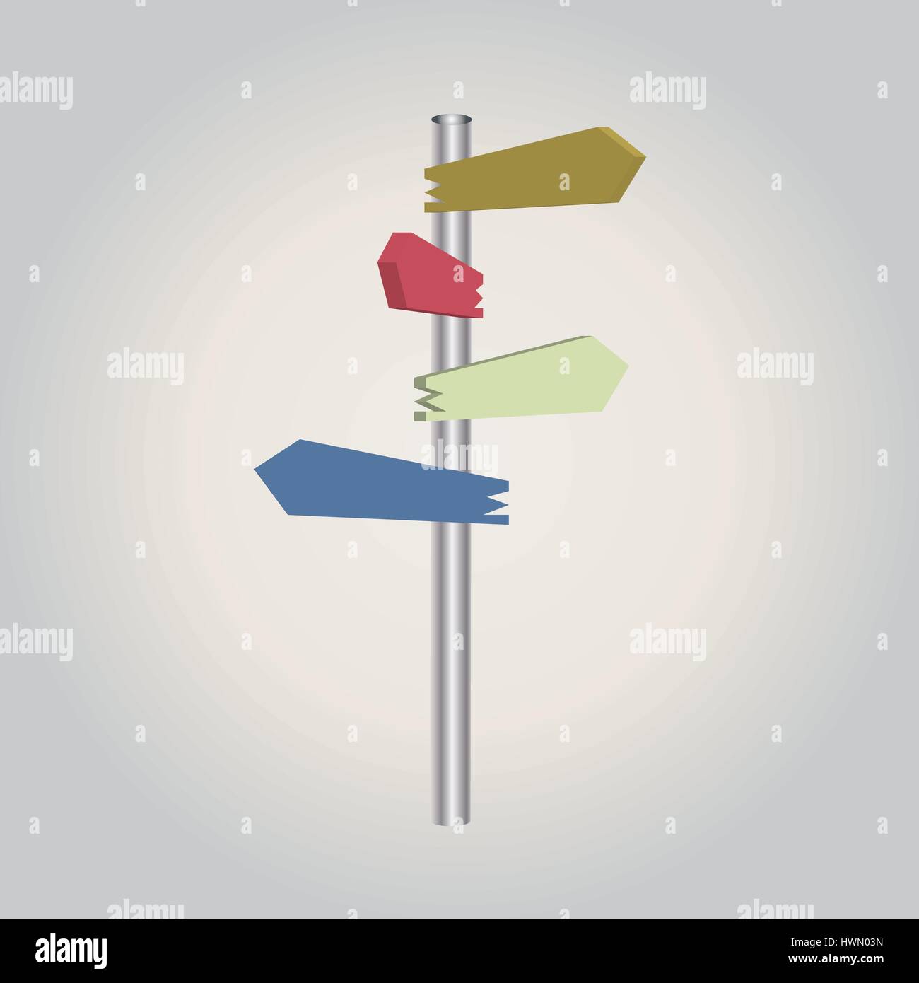 3d man choosing right path Stock Vector Images - Alamy