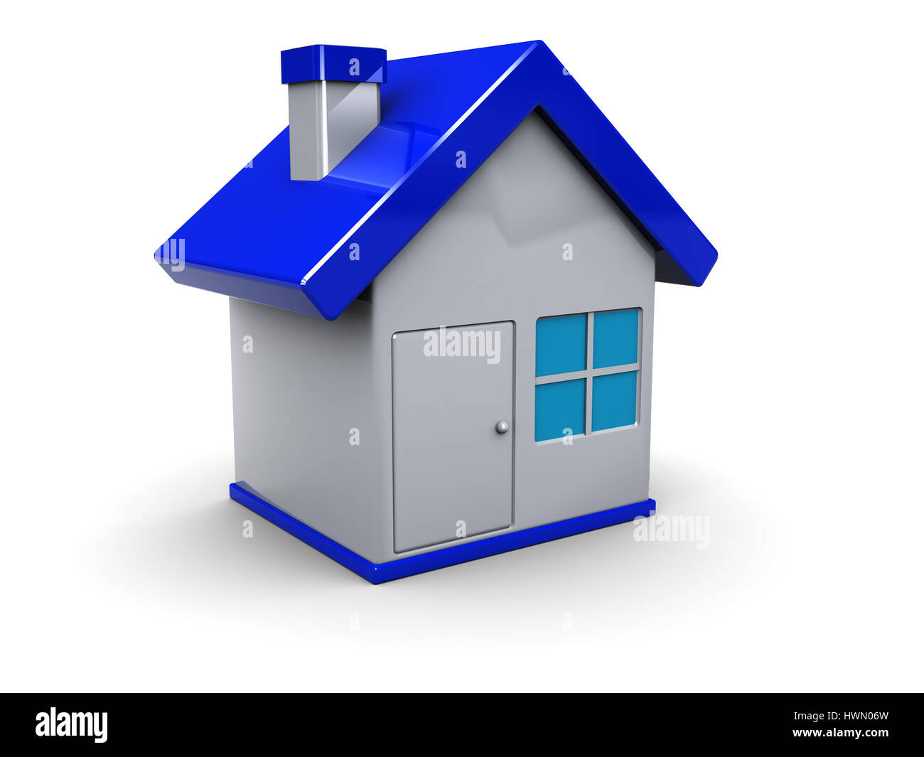 3d illustration of home symbol or icon over white background Stock ...