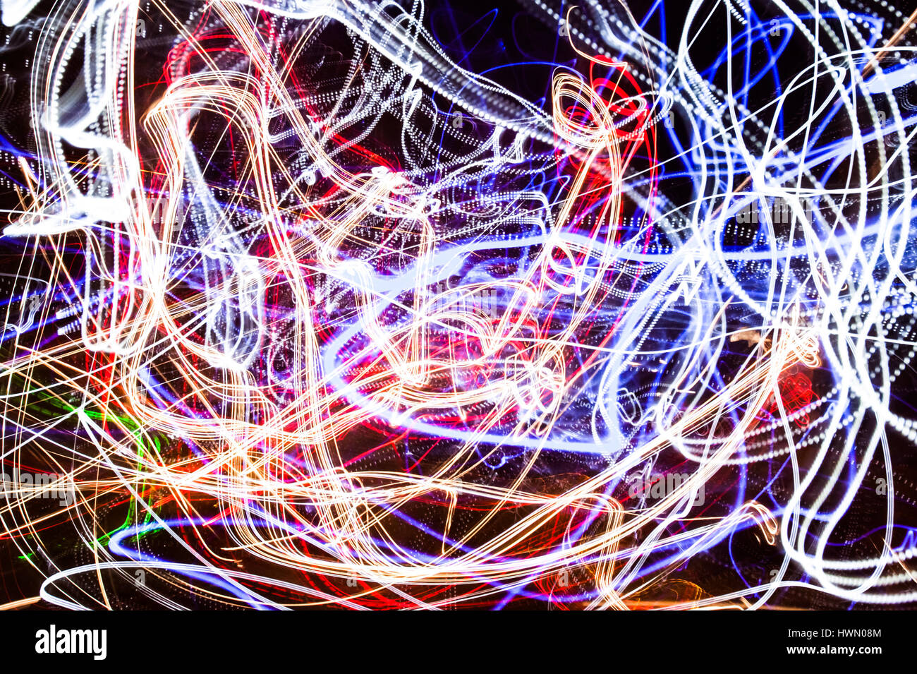 random light-trail motion blur fireball Stock Photo - Alamy