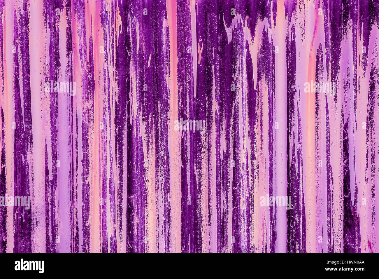 purple streak abstract on corrugated iron Stock Photo - Alamy
