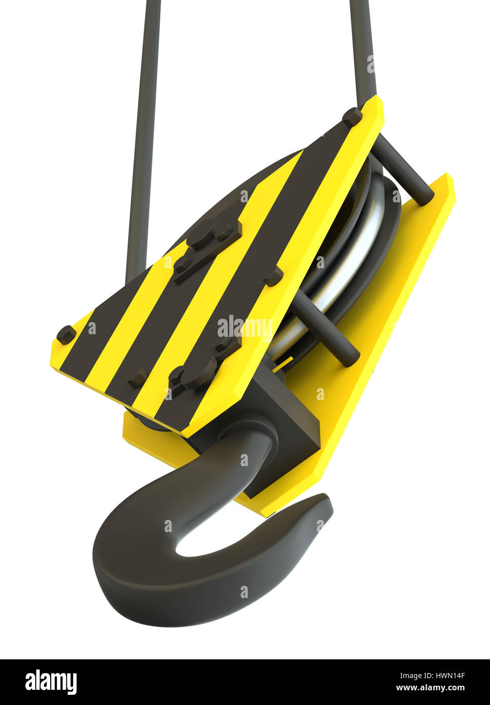 Crane hook. Isolated Stock Photo - Alamy