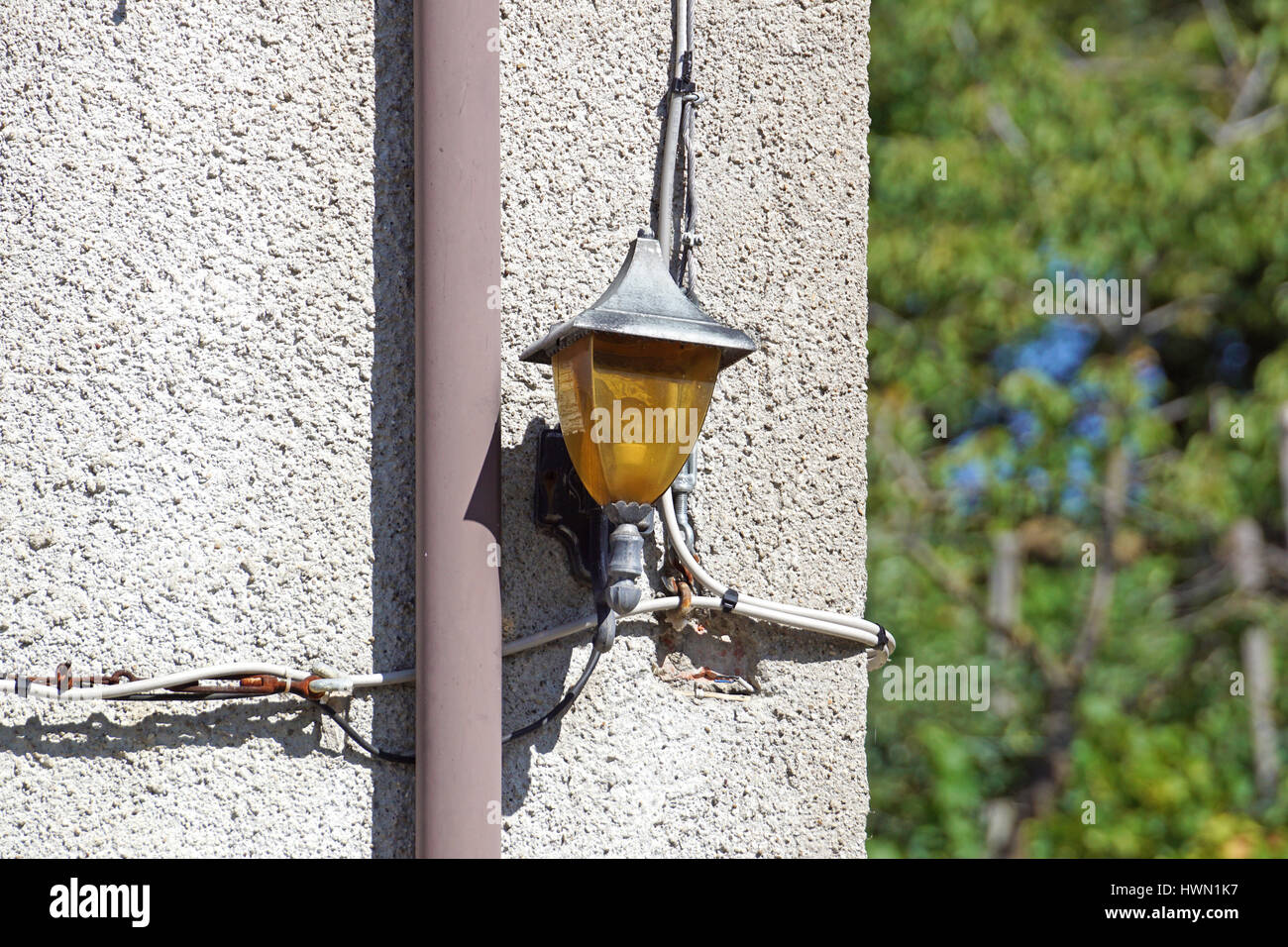 Street lamp on building hi-res stock photography and images - Alamy
