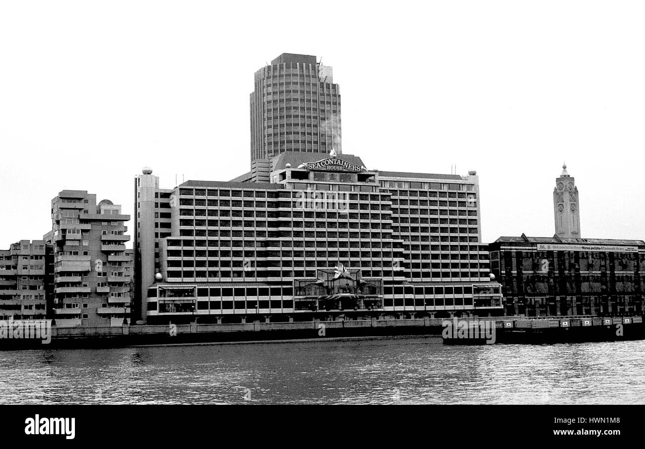 The iconic 1970 designed Sea Containers House at 20 Upper Ground on the ...