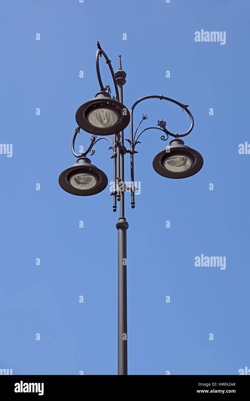 urban pole lamp Stock Photo - Alamy