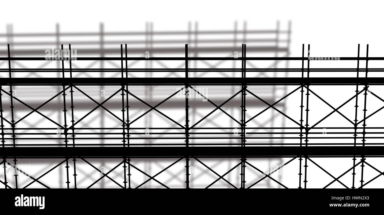 3d image of construction scaffolding Stock Photo - Alamy