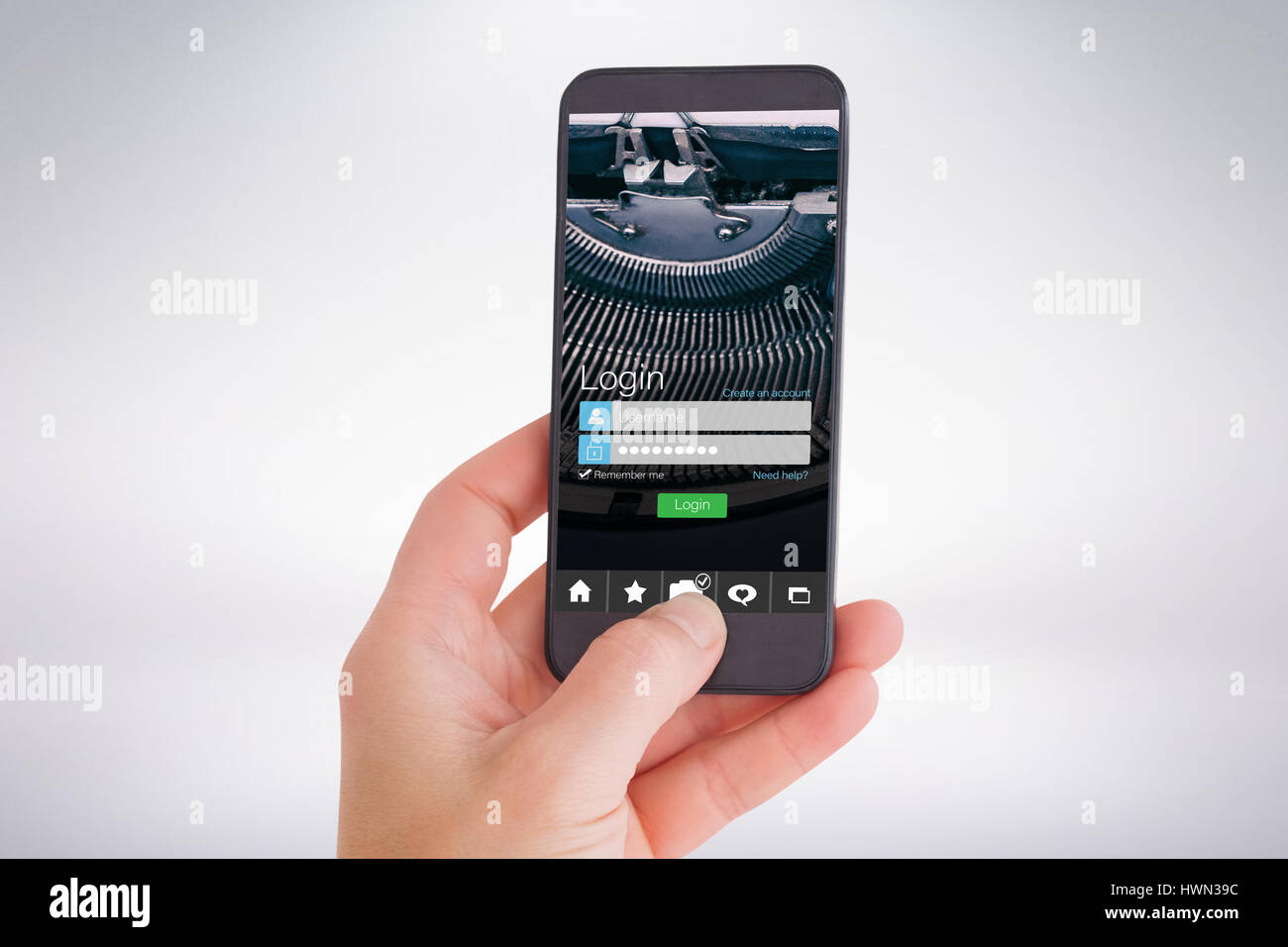 Login screen animation hi-res stock photography and images - Alamy