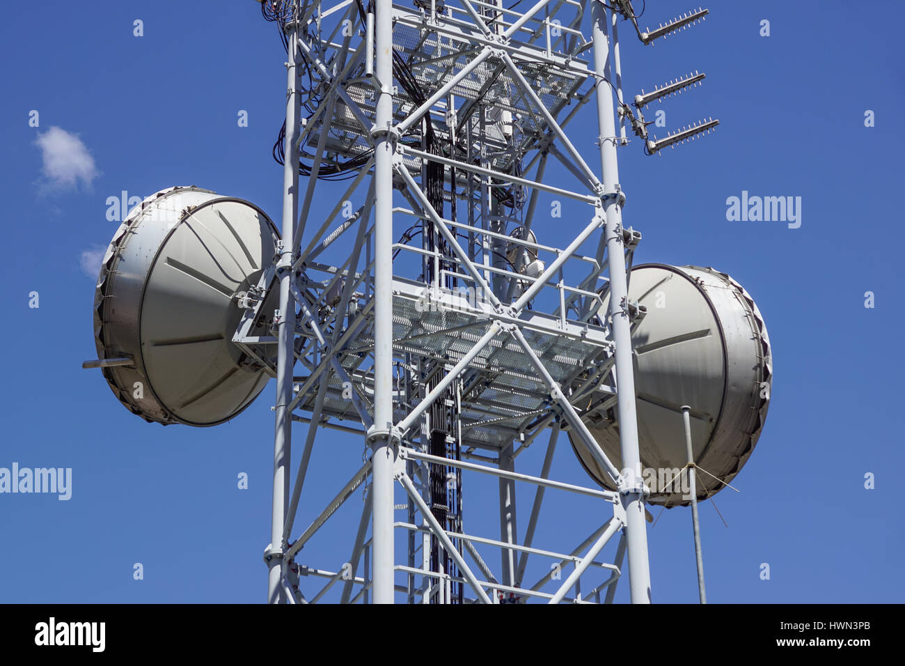 Antennas of cellular and communication systems Stock Photo - Alamy