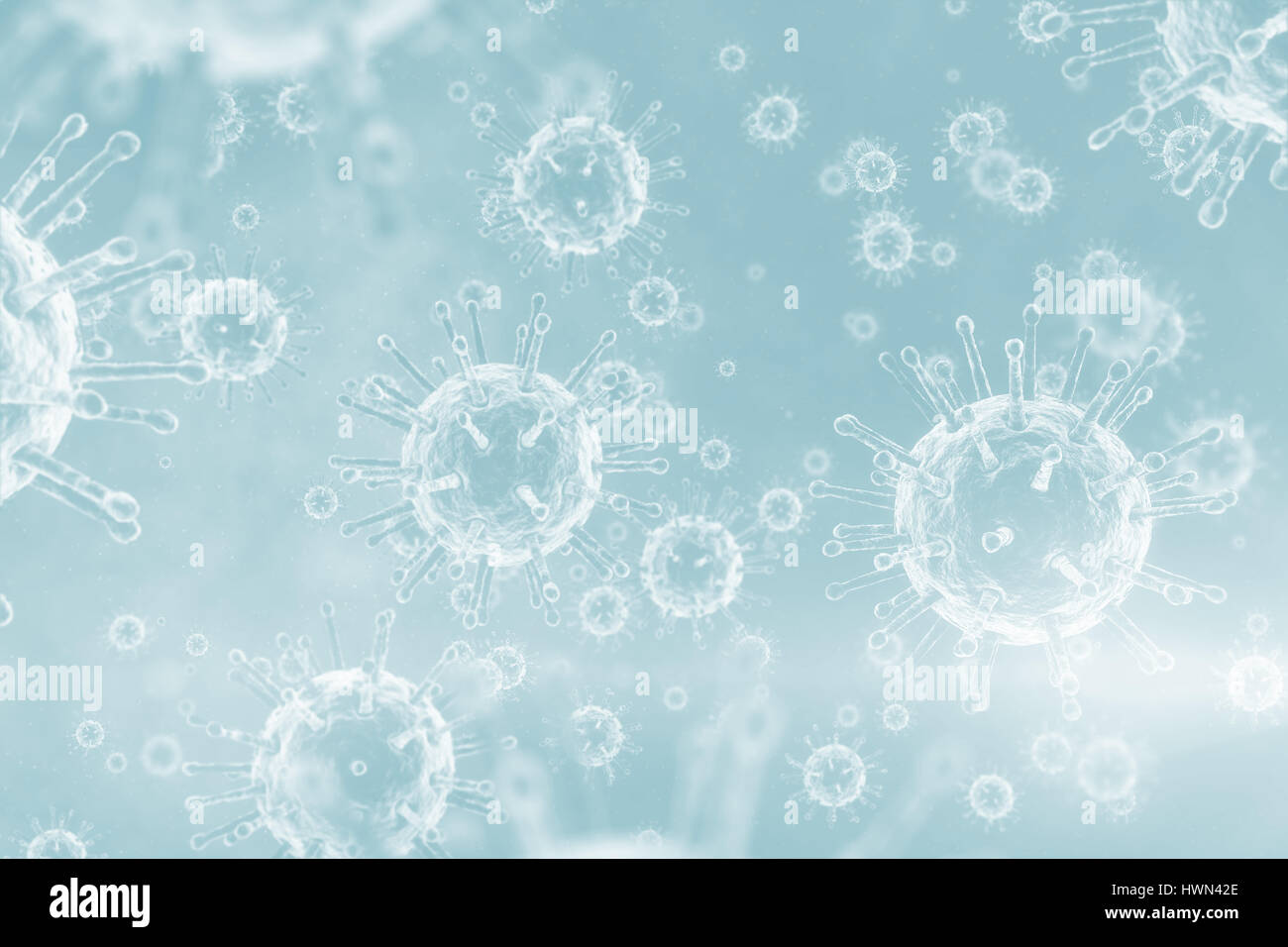 Digitally composite image of virus in human body Stock Photo - Alamy