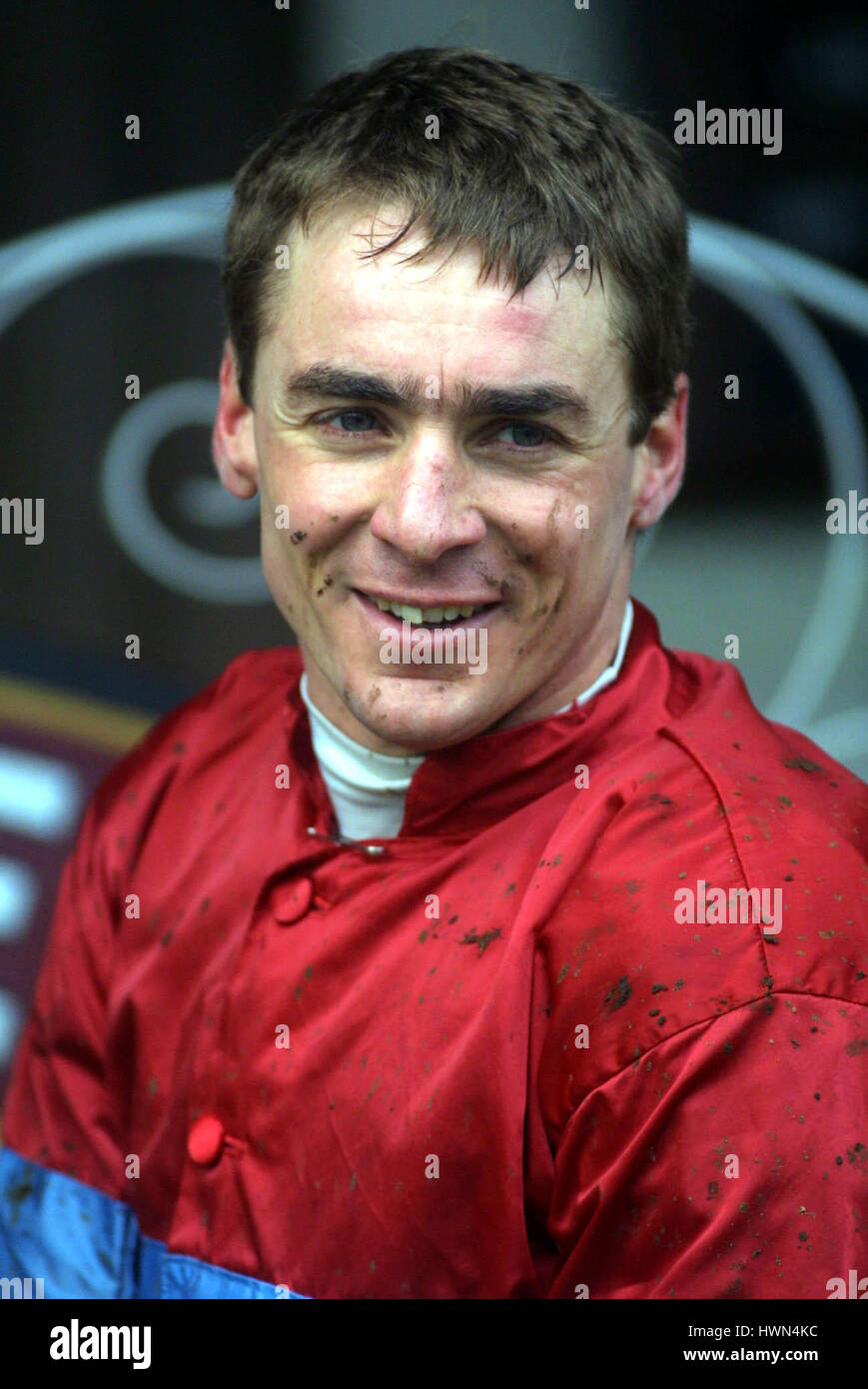 RICHARD GUEST JOCKEY DONCASTER RACECOURSE 26 January 2002 Stock Photo ...