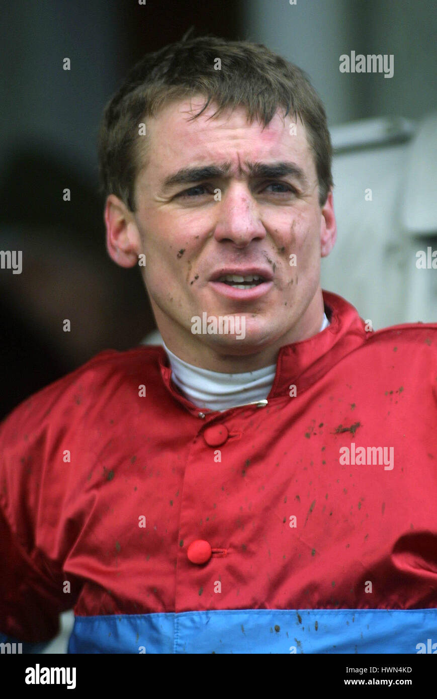 RICHARD GUEST JOCKEY DONCASTER RACECOURSE 26 January 2002 Stock Photo ...