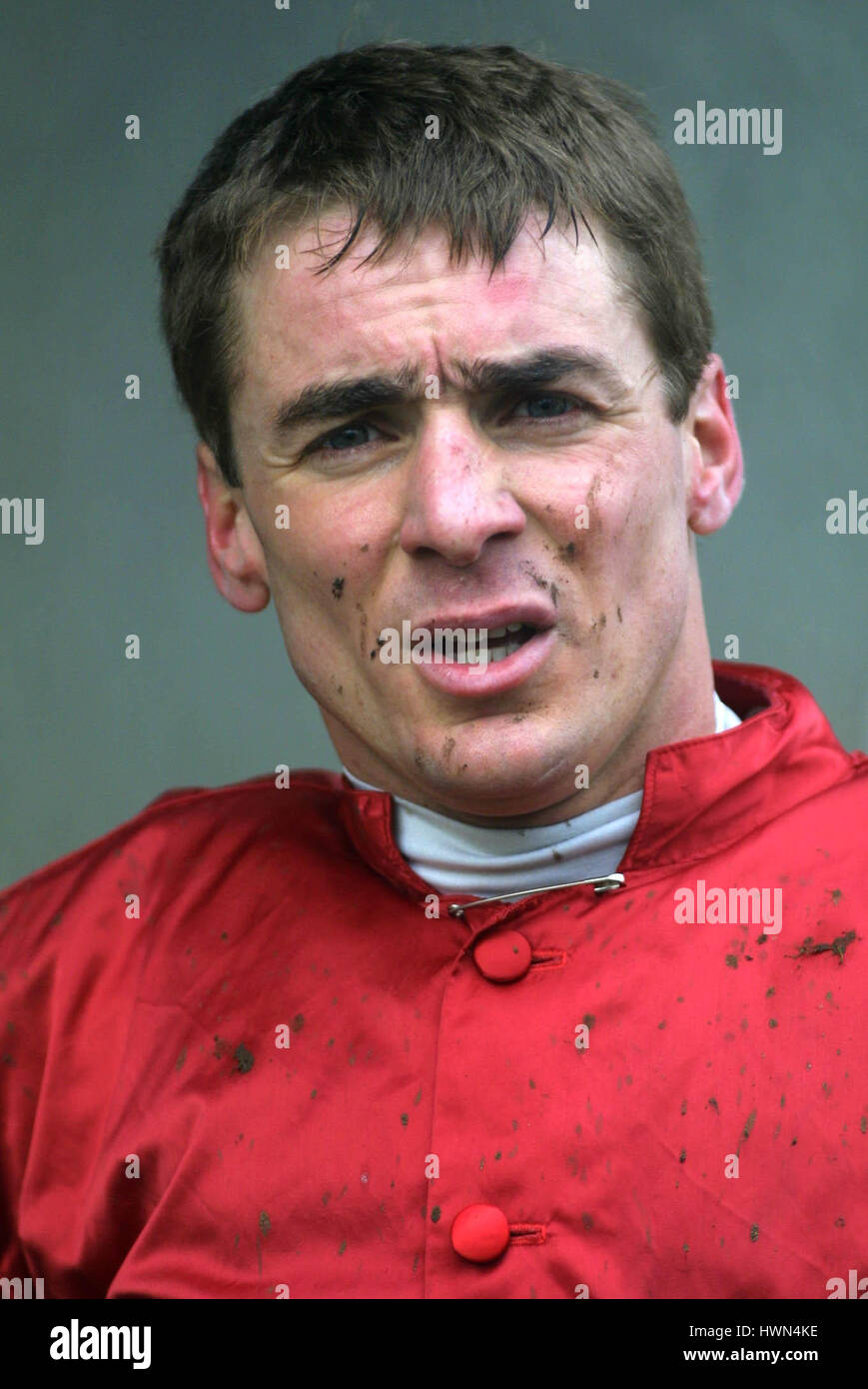 RICHARD GUEST JOCKEY DONCASTER RACECOURSE 26 January 2002 Stock Photo ...