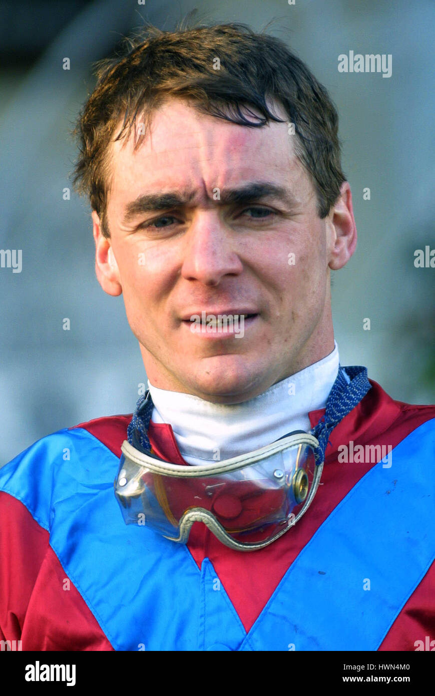 RICHARD GUEST JOCKEY DONCASTER RACECOURSE 26 January 2002 Stock Photo ...