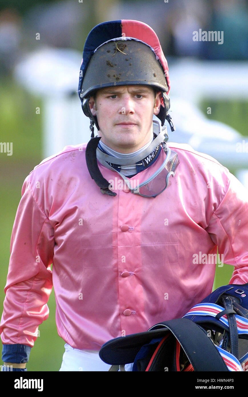 TOM SIDDALL JOCKEY DONCASTER RACES DONCASTER 01 March 2002 Stock Photo ...