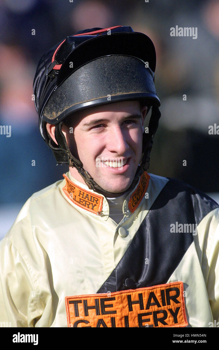 HENRY OLIVER JOCKEY DONCASTER RACES DONCASTER 01 March 2002 Stock Photo ...