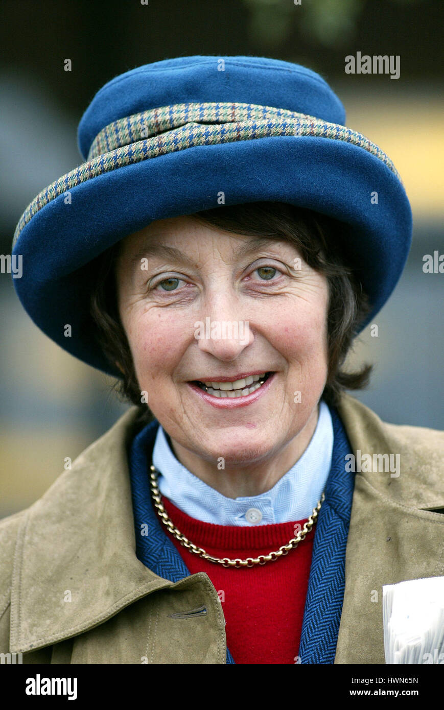 Trainer henrietta knight at cheltenham racecourse hi-res stock ...