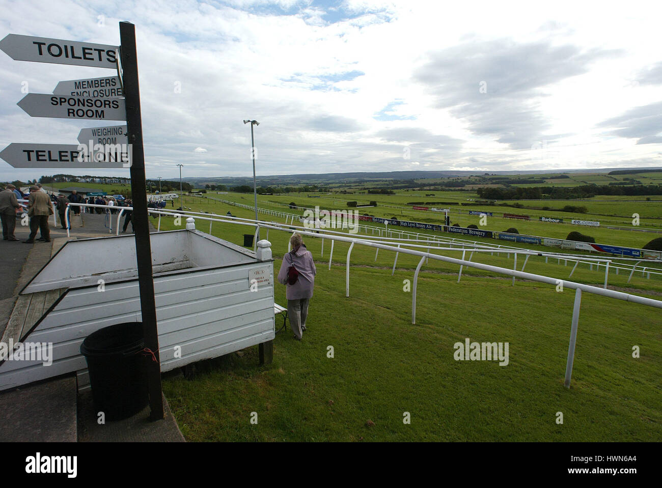 HEXHAM RACECOURSE HEXHAM RACECOURSE 04 October 2002 Stock Photo - Alamy