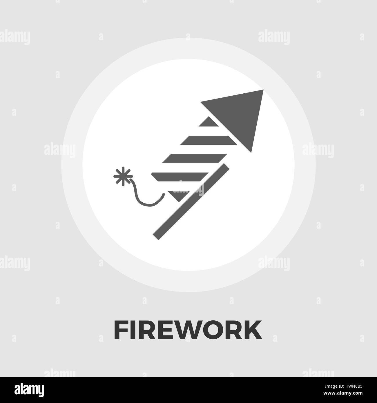 Firework icon vector. Flat icon isolated on the white background ...