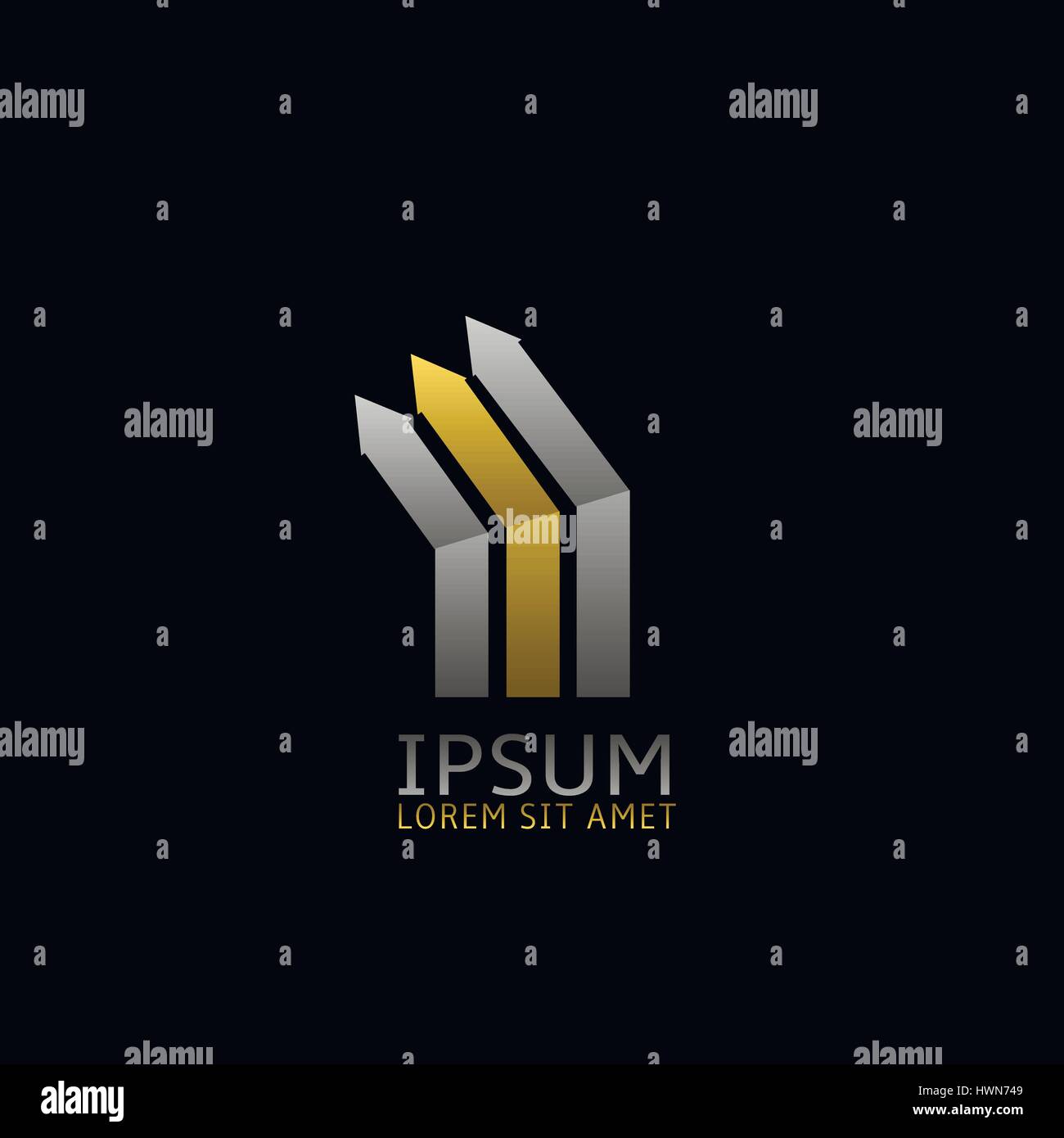 Trend arrow icon Stock Vector Images - Alamy