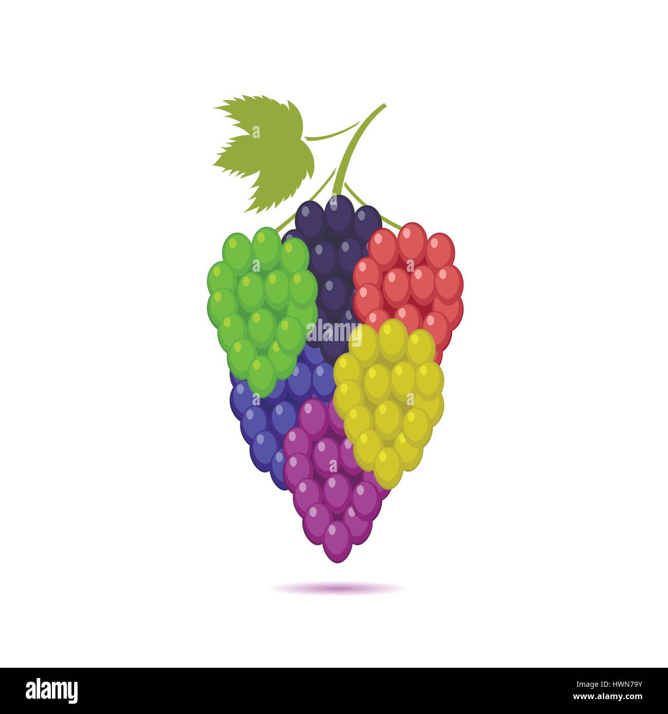 Grape Stock Vector Images - Alamy