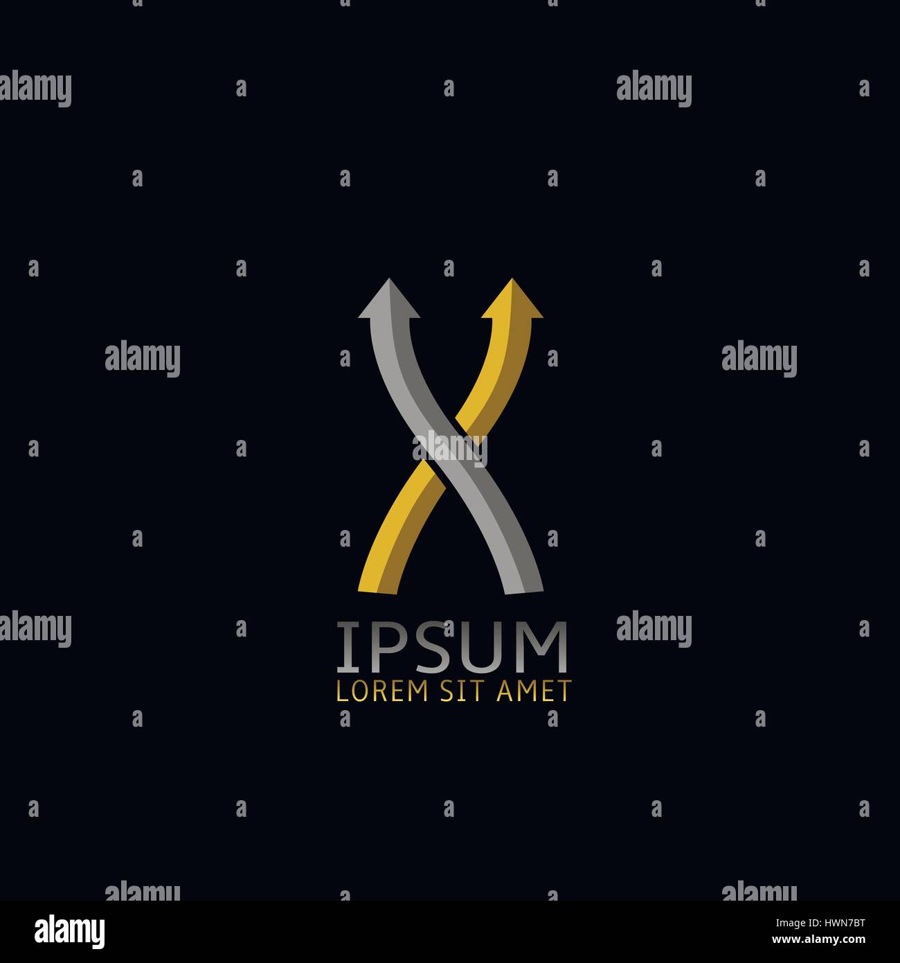 X direction logo Stock Vector Images - Alamy