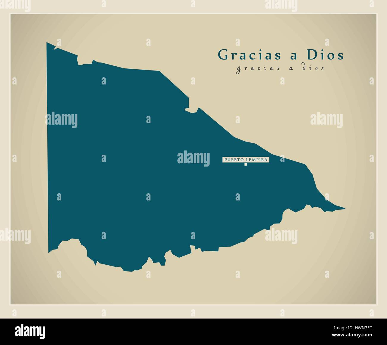 Gracias a dios map hi-res stock photography and images - Alamy
