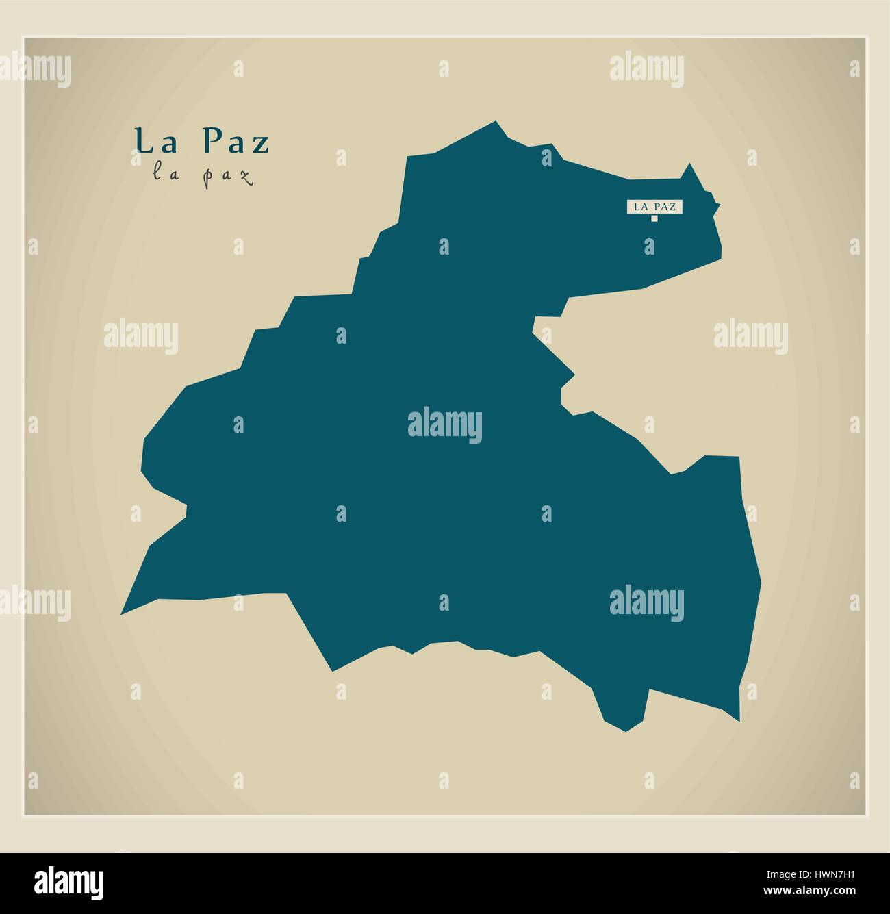 La paz county map hi-res stock photography and images - Alamy