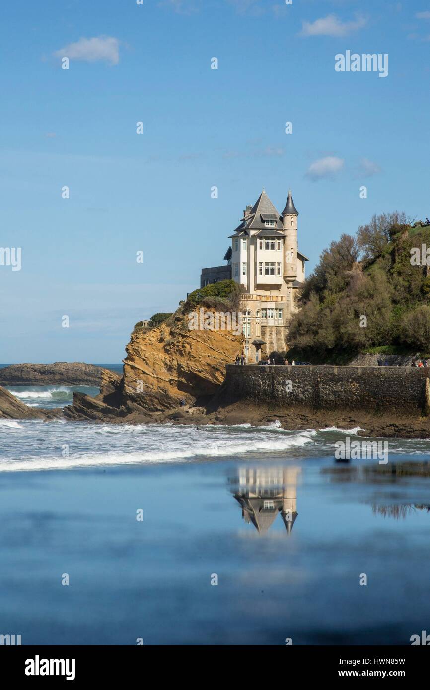 France, Pyrennees Atlantique, Basque Country, Biarritz, villa Belza and ...