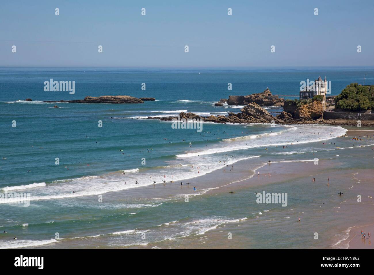 France, Pyrennees Atlantique, Basque Country, Biarritz, villa Belza ...